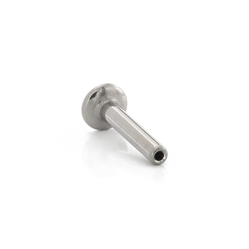 18g Small Disk Threadless Post - Titanium – IRIS Studios